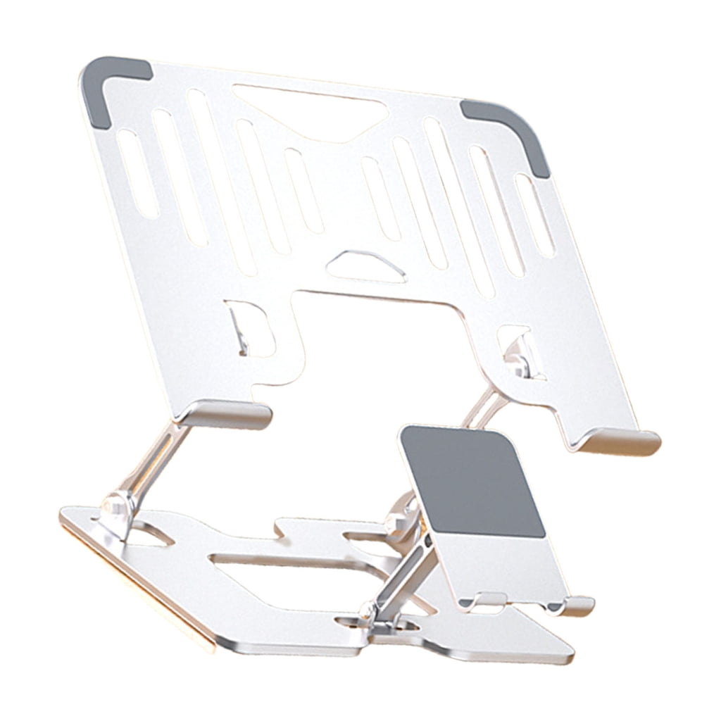 Adjustable Laptop Stand Phone Holder Foldable Carbon Steel Desktop ...