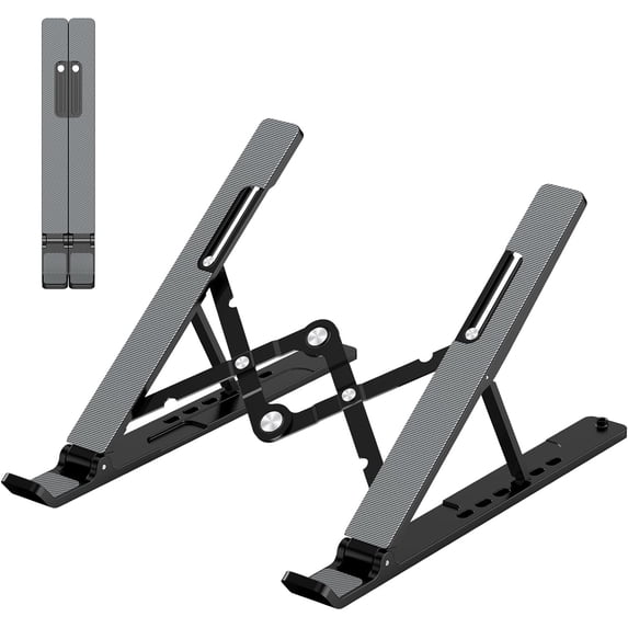 Adjustable Laptop Stand, Portable Laptop Riser for Desk, ABS+Silicone ...