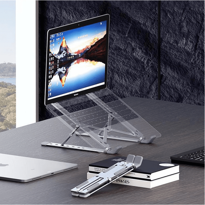 Adjustable Laptop Stand for Desk, Portable Laptop Riser, Aluminum ...