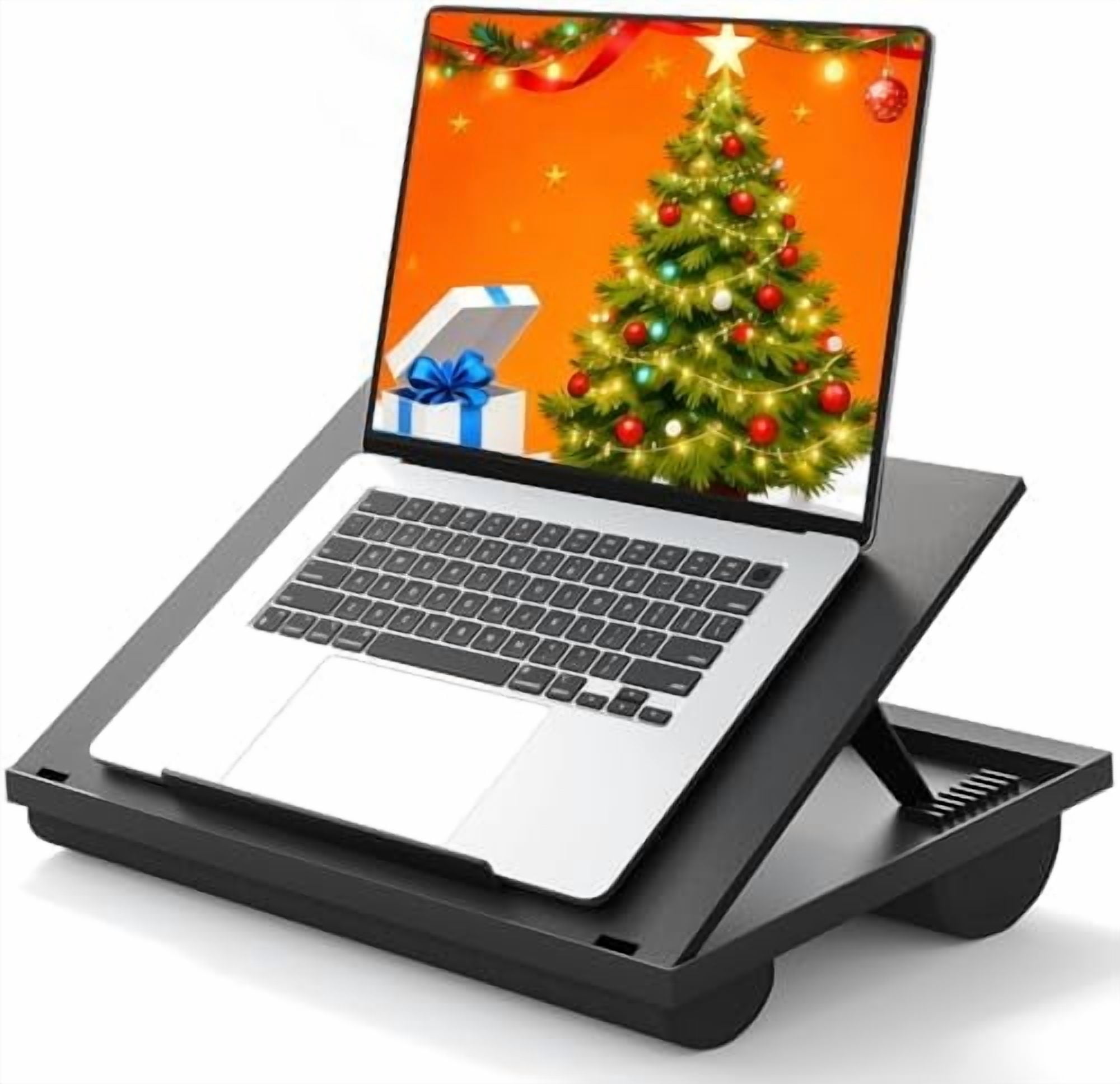 Adjustable Laptop Stand with 8 Angles - Dual Cushion Desk for Sofa, Bed ...