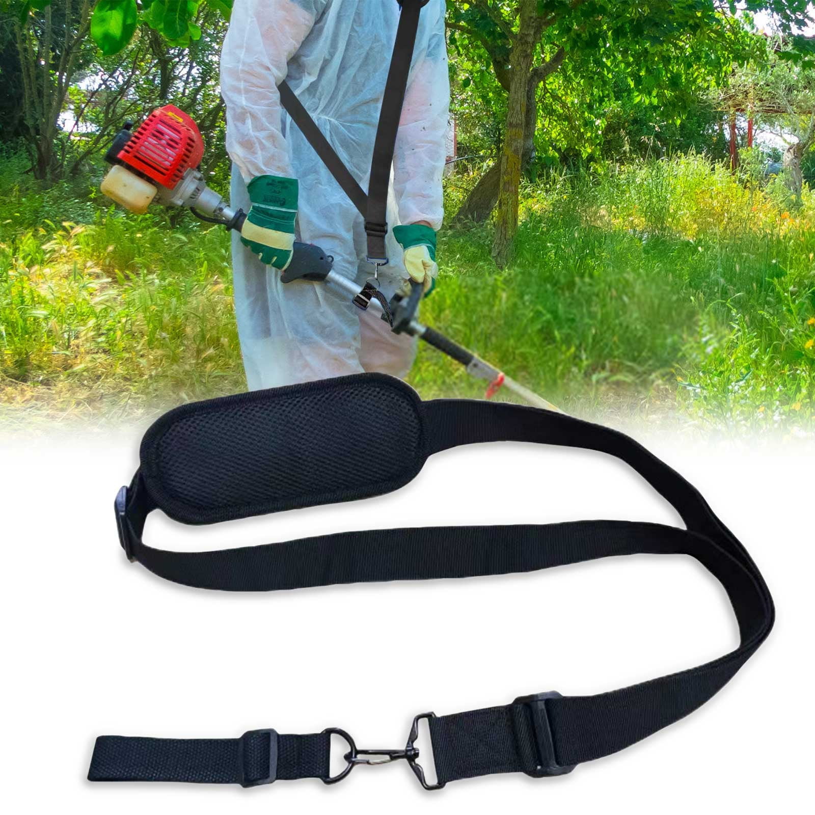 Adjustable Lawn Mower Shoulder Strap Nylon Universal Replacement Padded ...