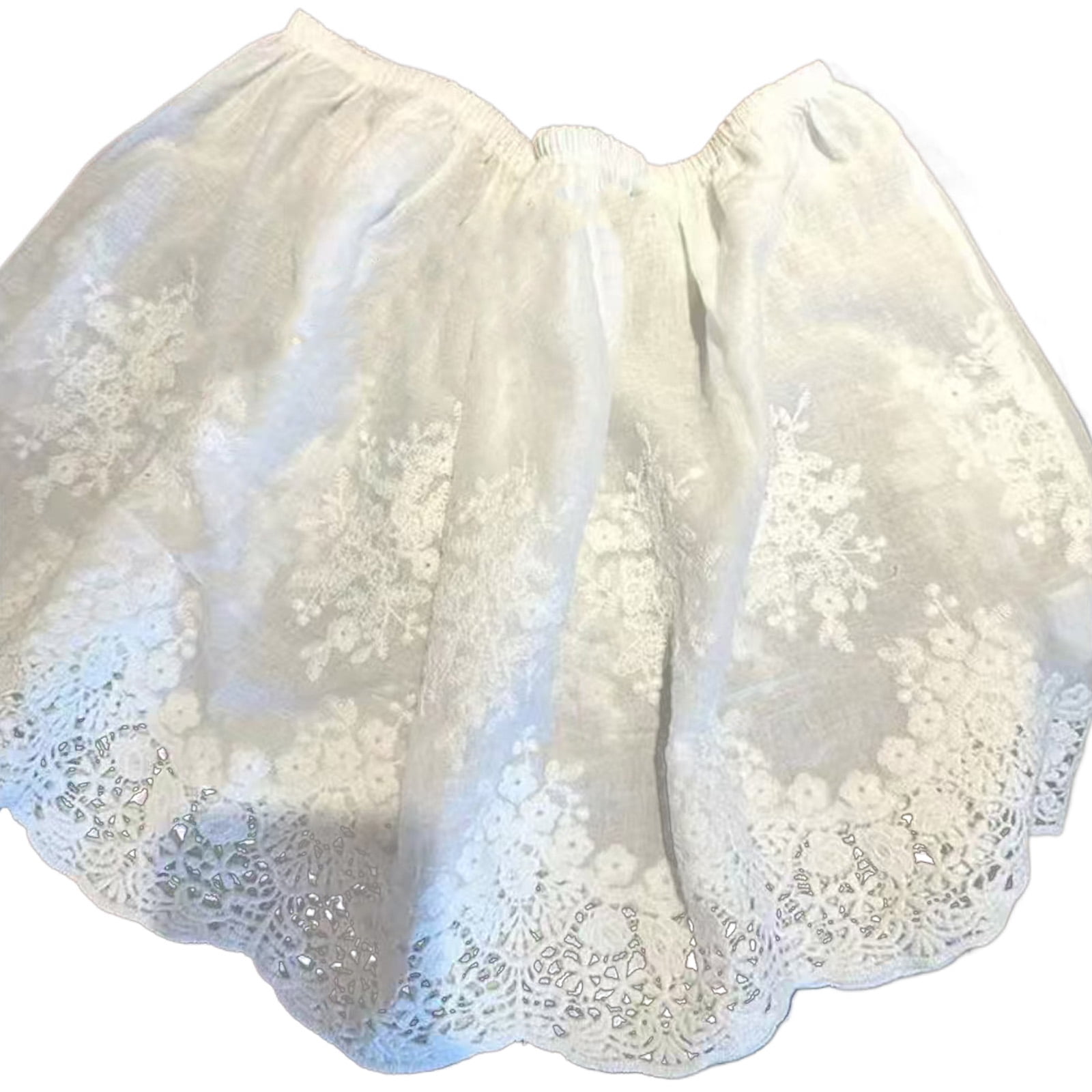 Adjustable Layering Fake Top Lower Sweeps Skirt Half Length Splitting ...