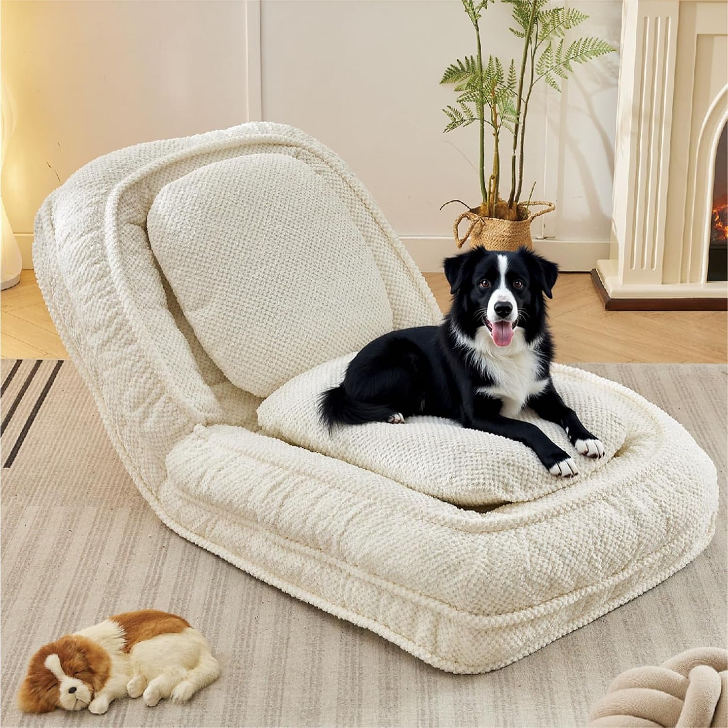 Adjustable Lazy Floor Sofa Bed, 5-Position Foldable Lazy Sofa, Human ...