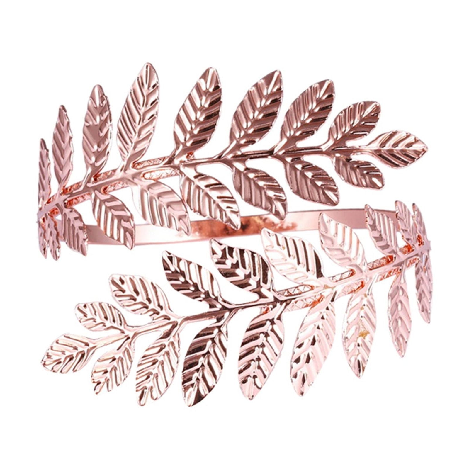 Adjustable Leaf Arm Bracelet - Gold Greek Roman Style Upper Arm Band ...