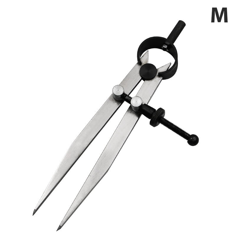 Adjustable Leather Compass Lockable Carbon Steel Divider Wing Creaser ...