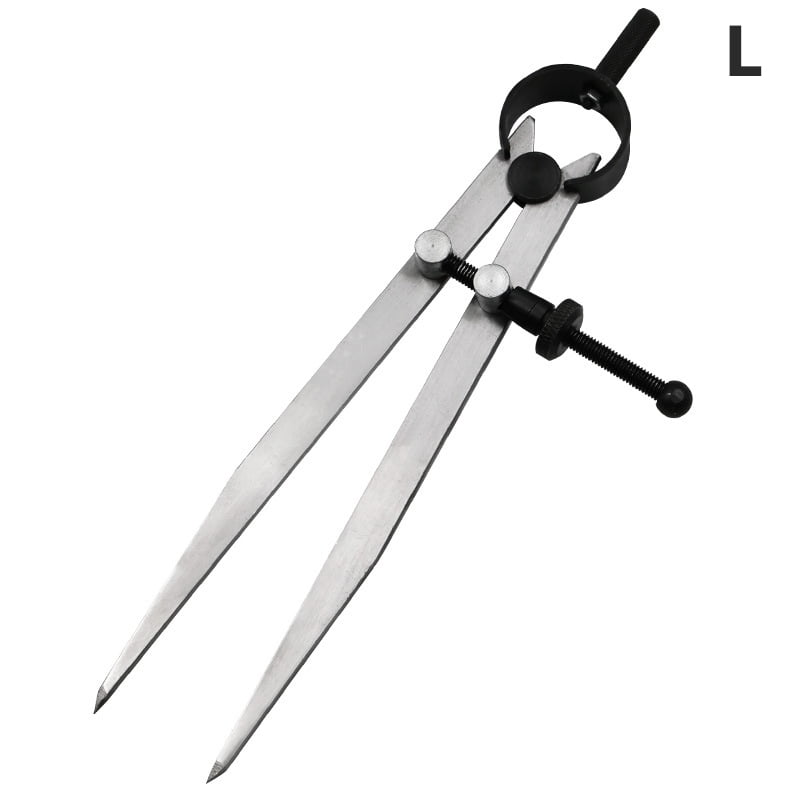 Adjustable Leather Compass Lockable Carbon Steel Divider Wing Creaser ...