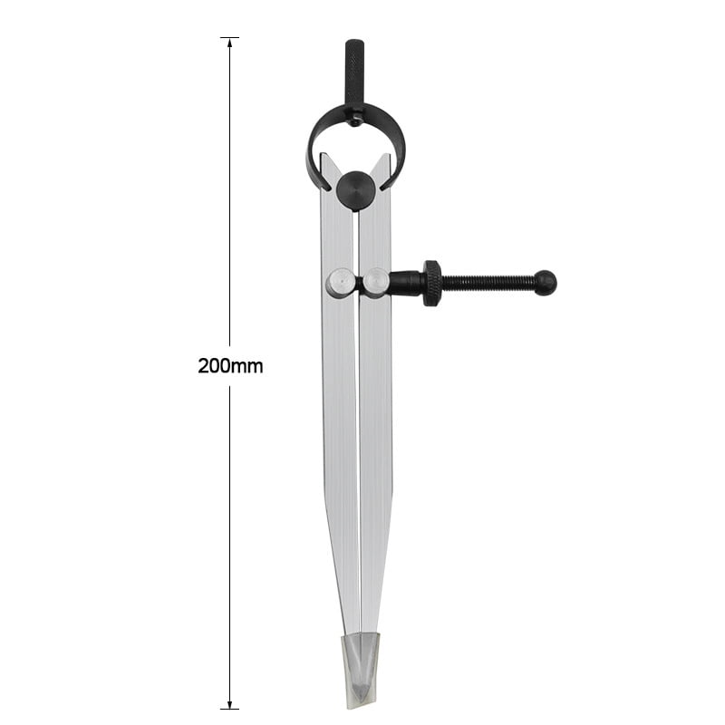 Adjustable Leather Compass Lockable Carbon Steel Divider Wing Creaser ...