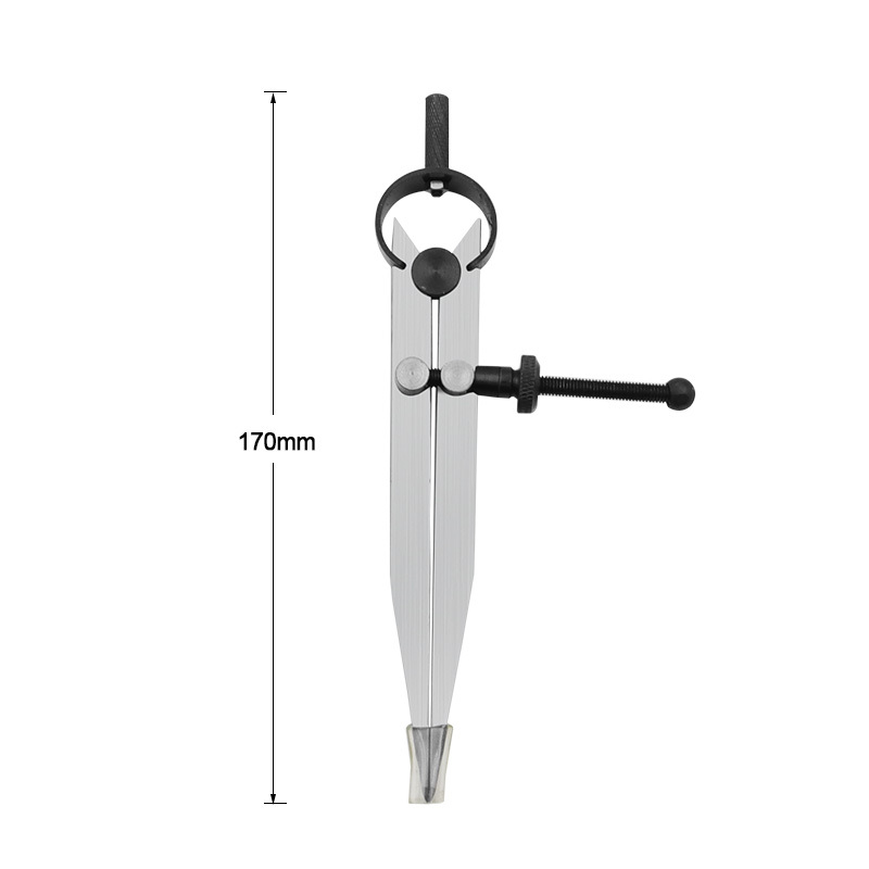 Adjustable Leather Compass Lockable Carbon Steel Divider Wing Creaser ...