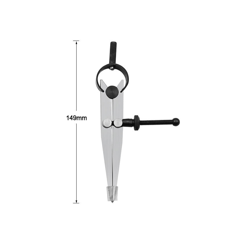 Adjustable Leather Compass Lockable Carbon Steel Divider Wing Creaser ...