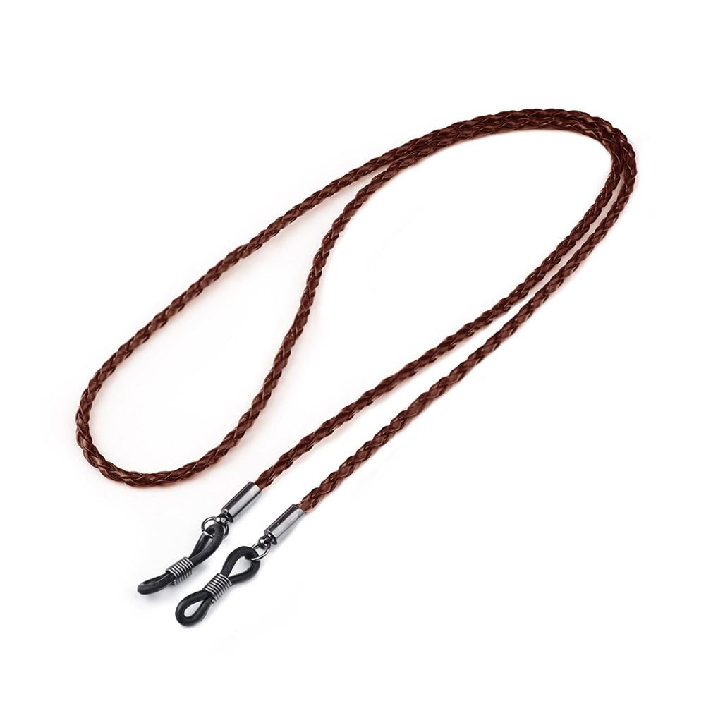 Adjustable Leather Glasses Chain Neck Strap String Cord Band Eyeglass ...