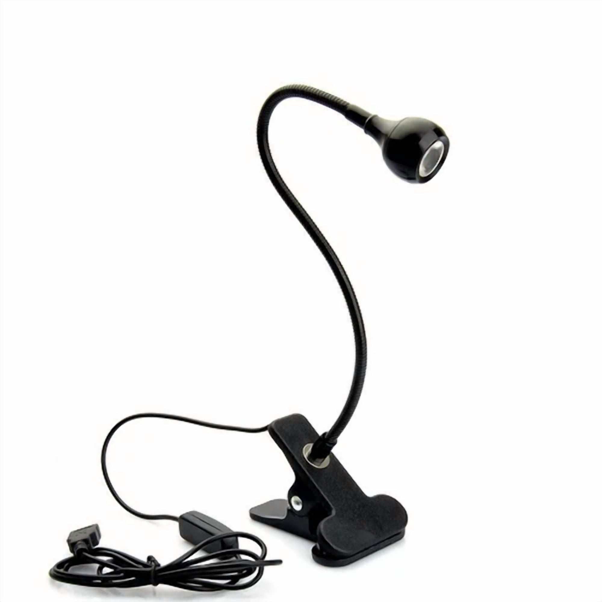 Adjustable Led Desk Lamp Holder Usb Headboard Light With Clip And On ...