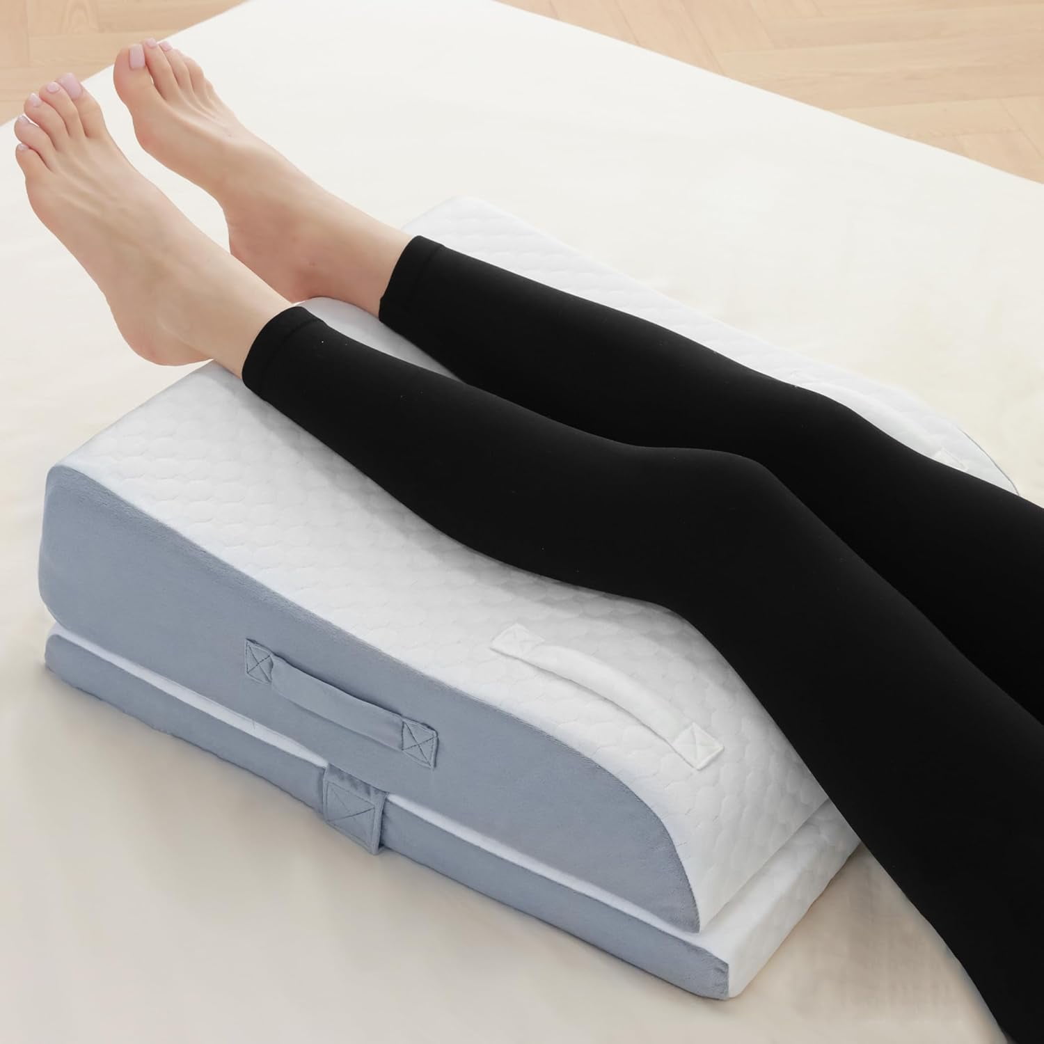 Adjustable Leg Elevation Pillows for After Surgery, Memory Foam Pillow ...