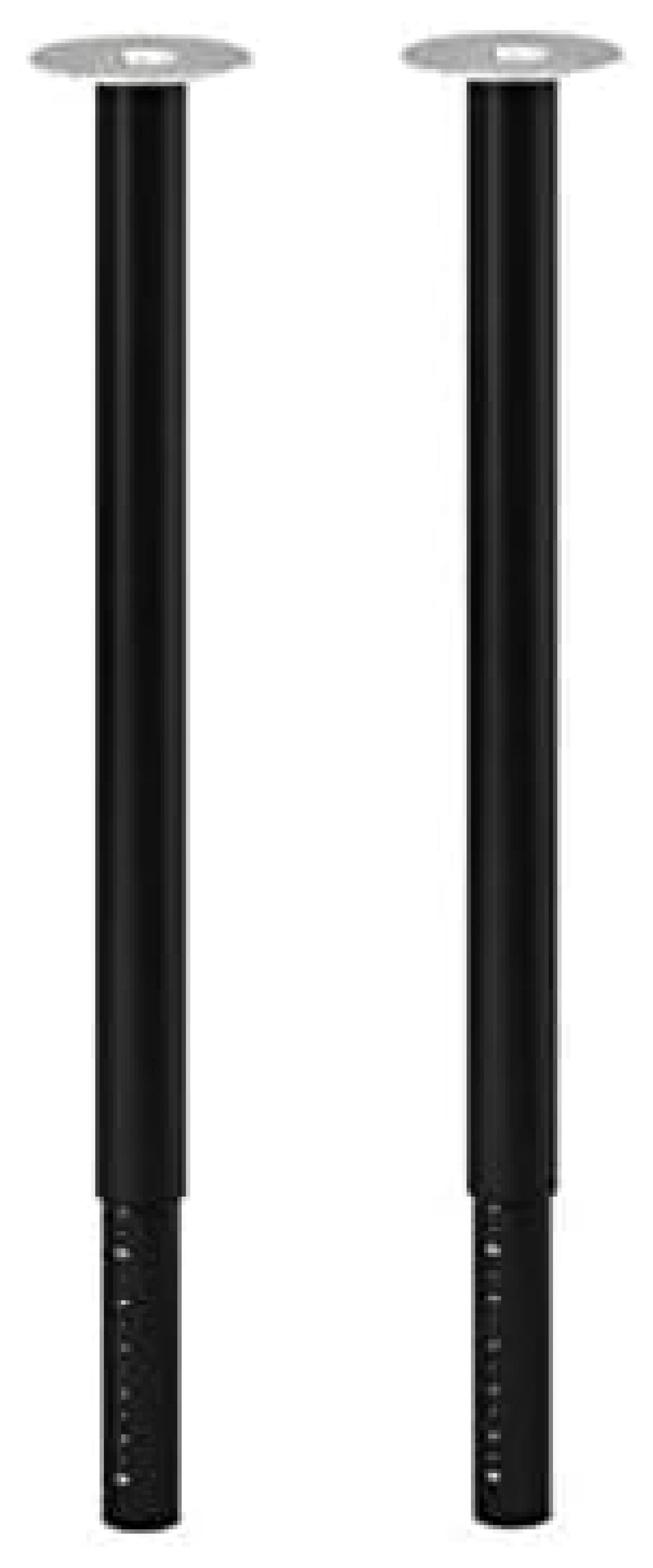 Adjustable Leg (Set of 2) Black Steel - Walmart.com
