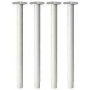 LTL Duraline Table Legs Wired Black Steel 16", Set of 4 - Walmart.com