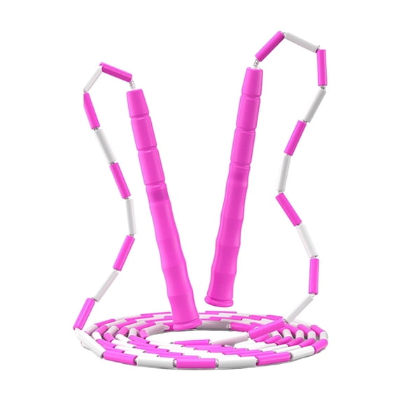 Adjustable Length Colorful Beaded Jump Rope with Nonslip Handle ...