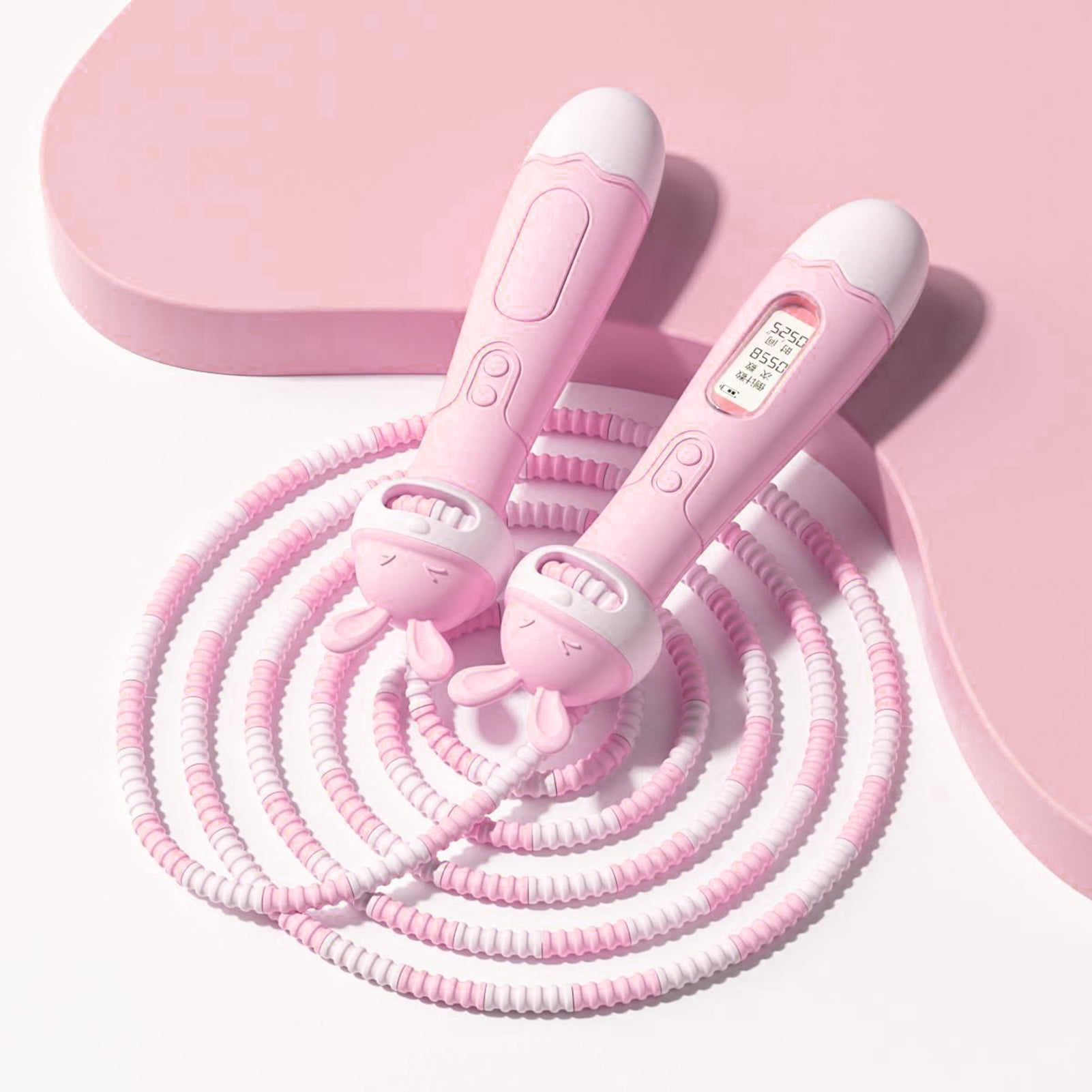Adjustable Length Jump Rope with Counter - Tangle-free Ergonomic Handle ...