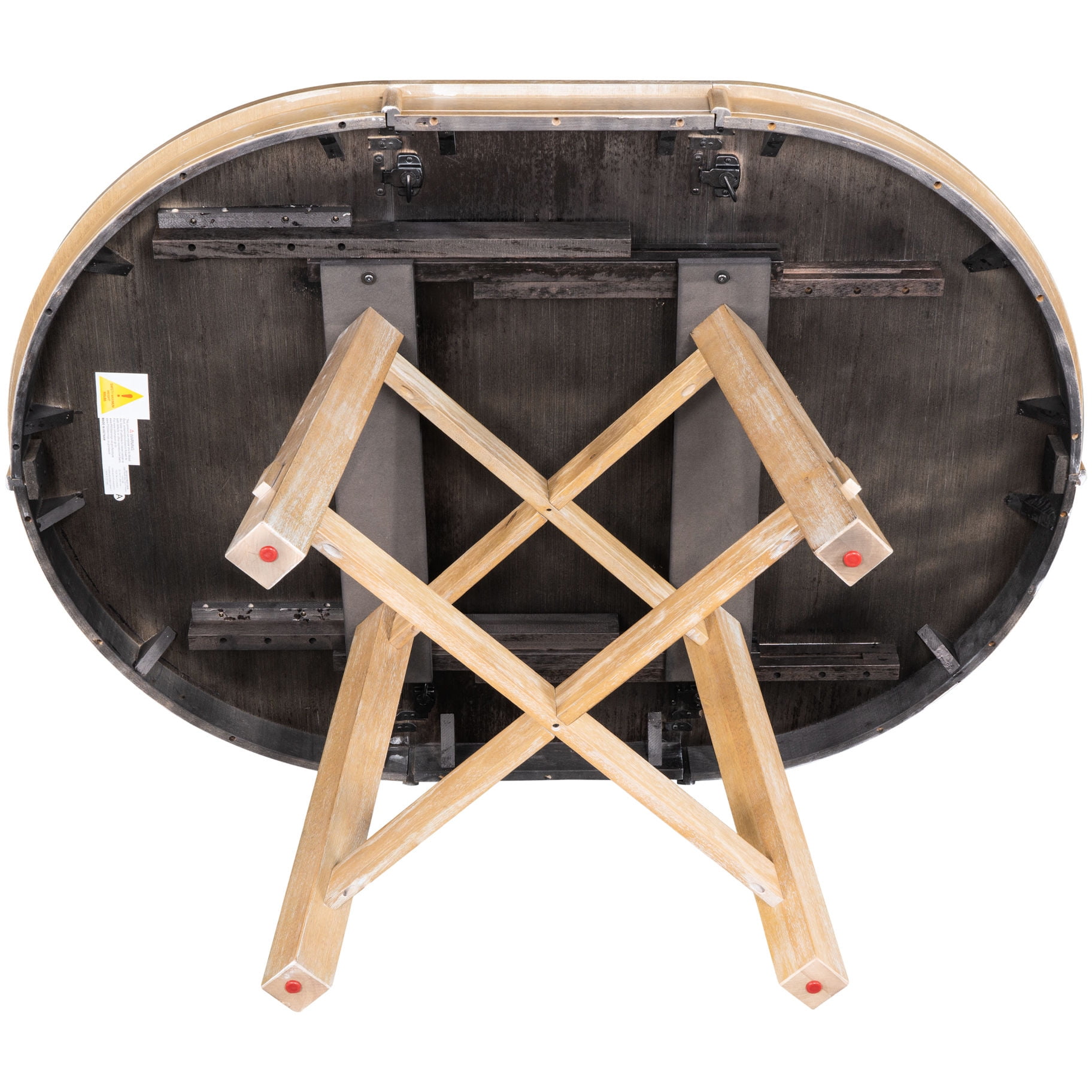Adjustable Length Round Dining Table + Solid Wood Construction ...