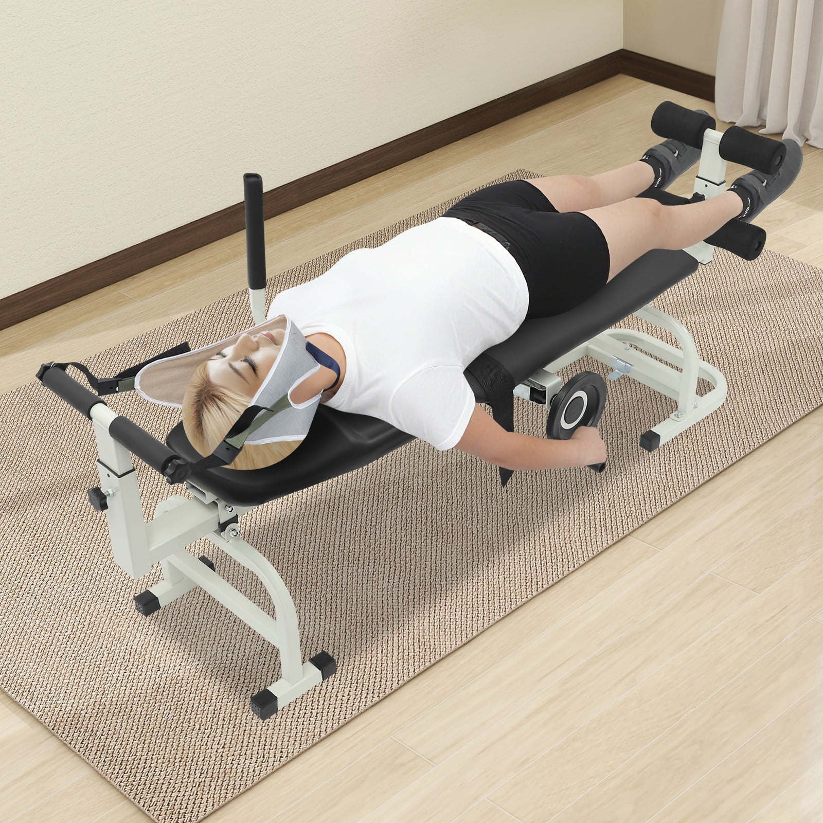 Adjustable Length Stretch Bench,Multifunctional Neck Stretcher Cervical ...