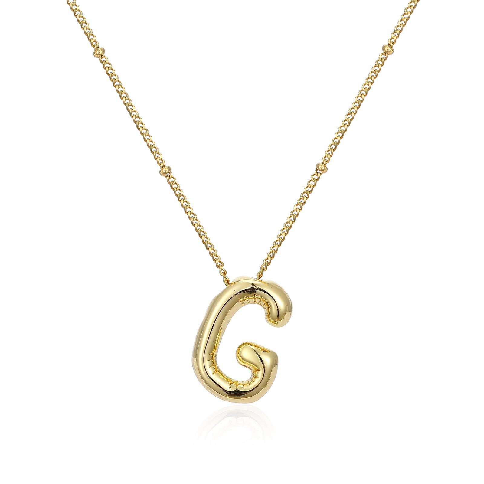 Adjustable Letter Necklace with Playful Pendant Design Alloy Jewelry ...
