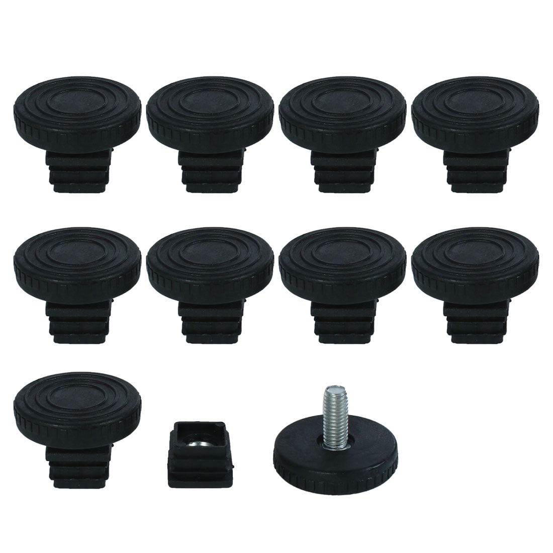 Adjustable Leveling Feet 20 x 20mm Tube Inserts Furniture Table Glide ...