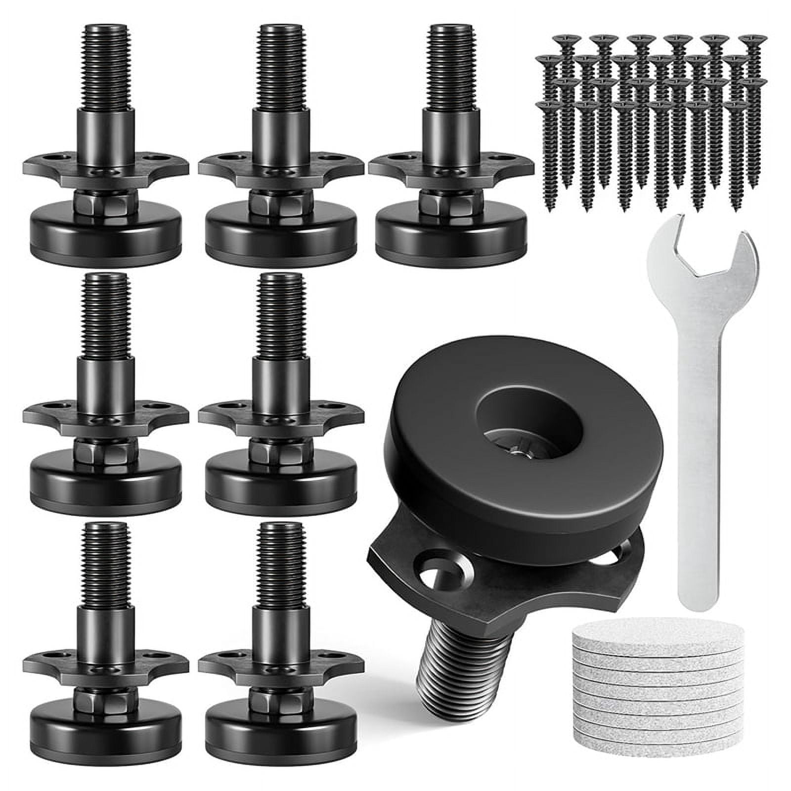Adjustable Leveling Feet, 3/8inch-16 Thread T-Nut Kit Furniture ...