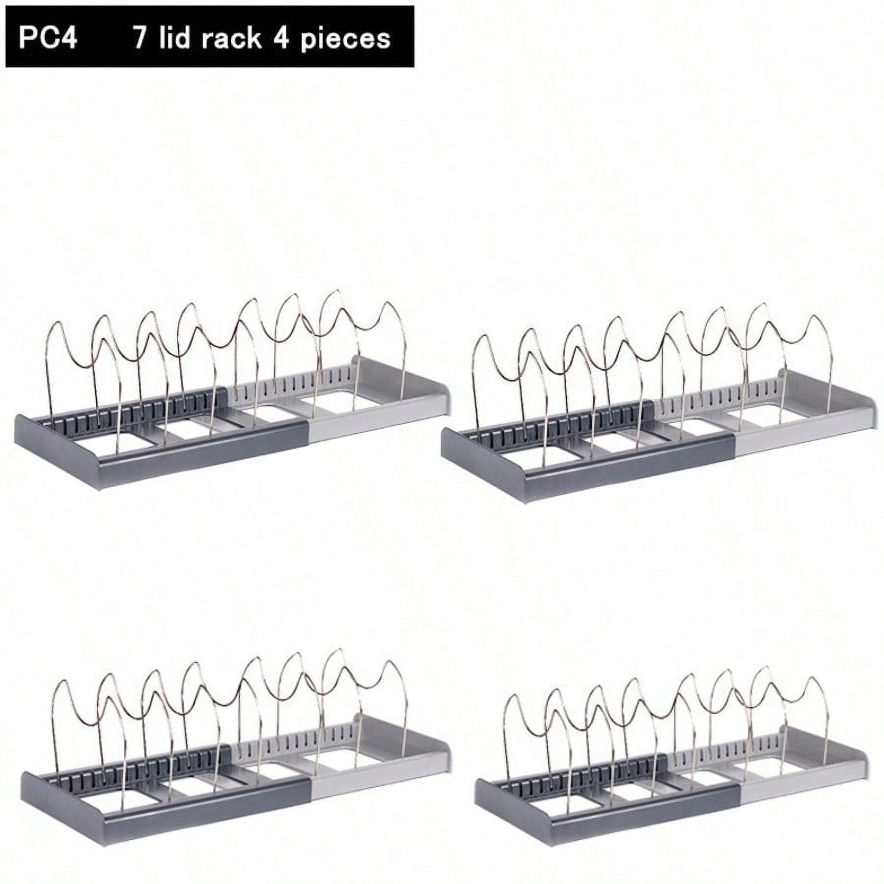 Adjustable Lid Storage Rack, Customizable Organizer for Neat Kitchen ...