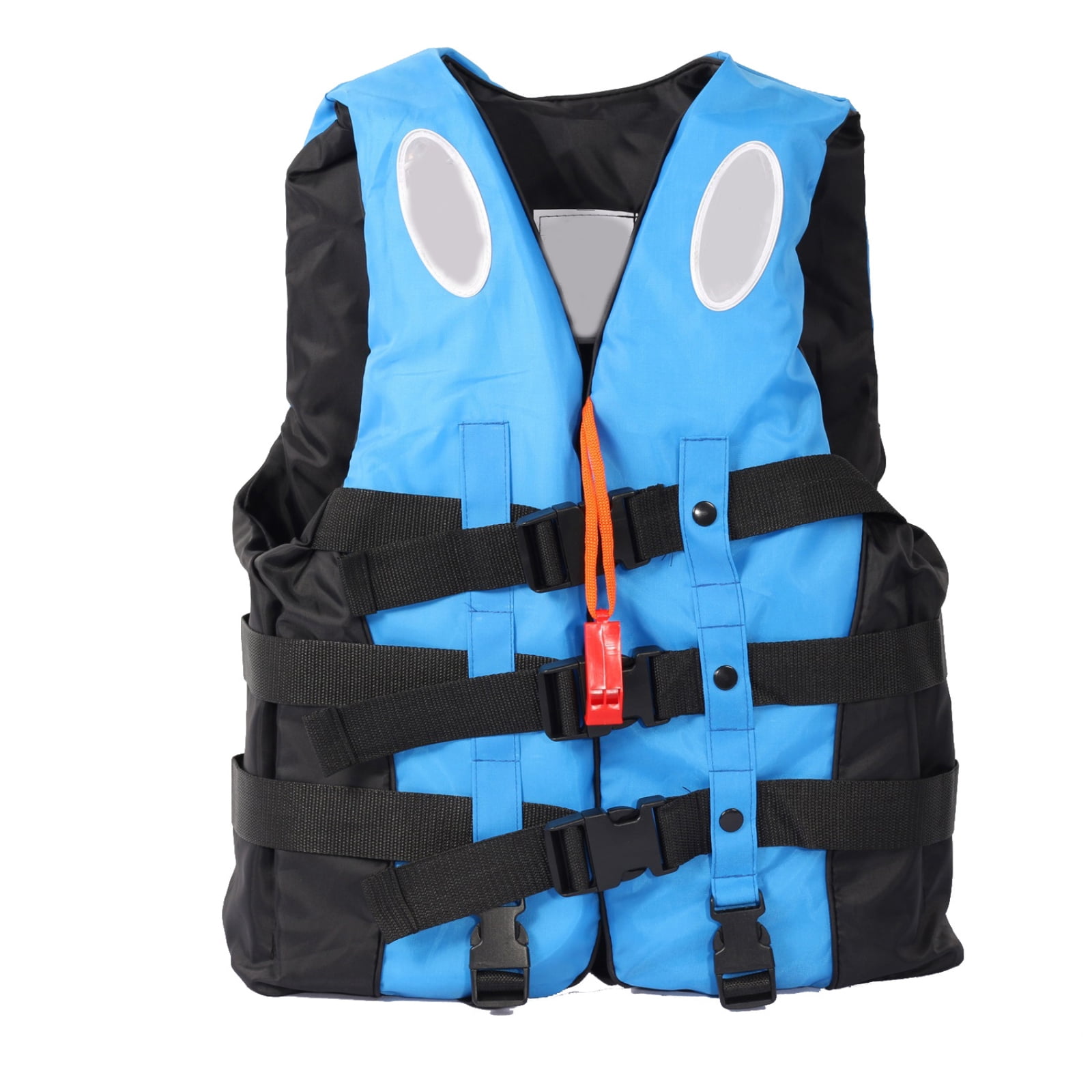 Adjustable Life Jacket with Buckle Reflective Strip, Paddle Board Kayak ...