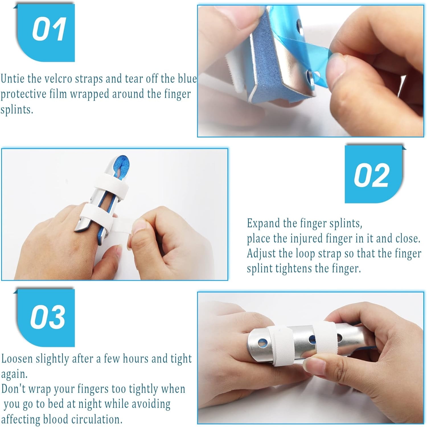 Adjustable Lightweight and Effective Aluminum Trigger Finger Splint ...