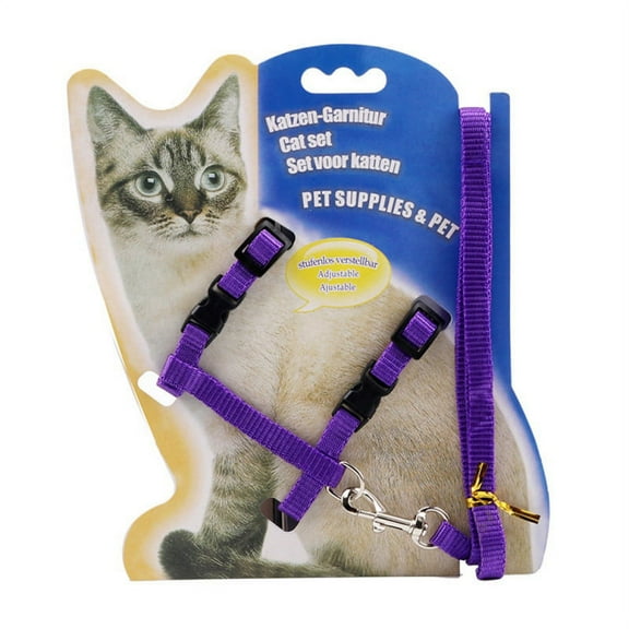 Adjustable Escape Proof Pet Harness and Leash Set for Small Dogs Cats ...