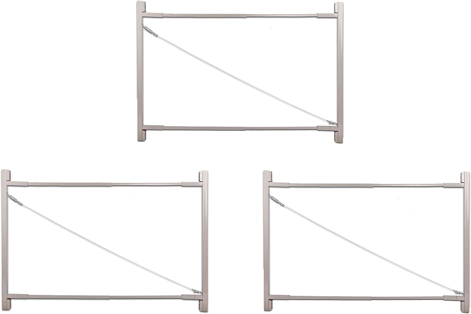 Adjustable Lockable 2 Way Gate and Building Kit, 36"-72" Wide Opening ...