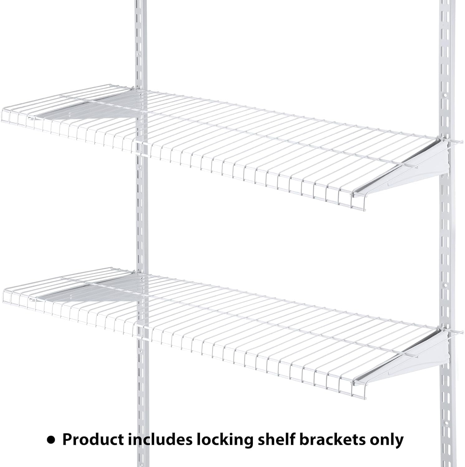 Adjustable Locking Shelf Bracket 16 Inch Shelf Heavy Duty Wire Shelving ...