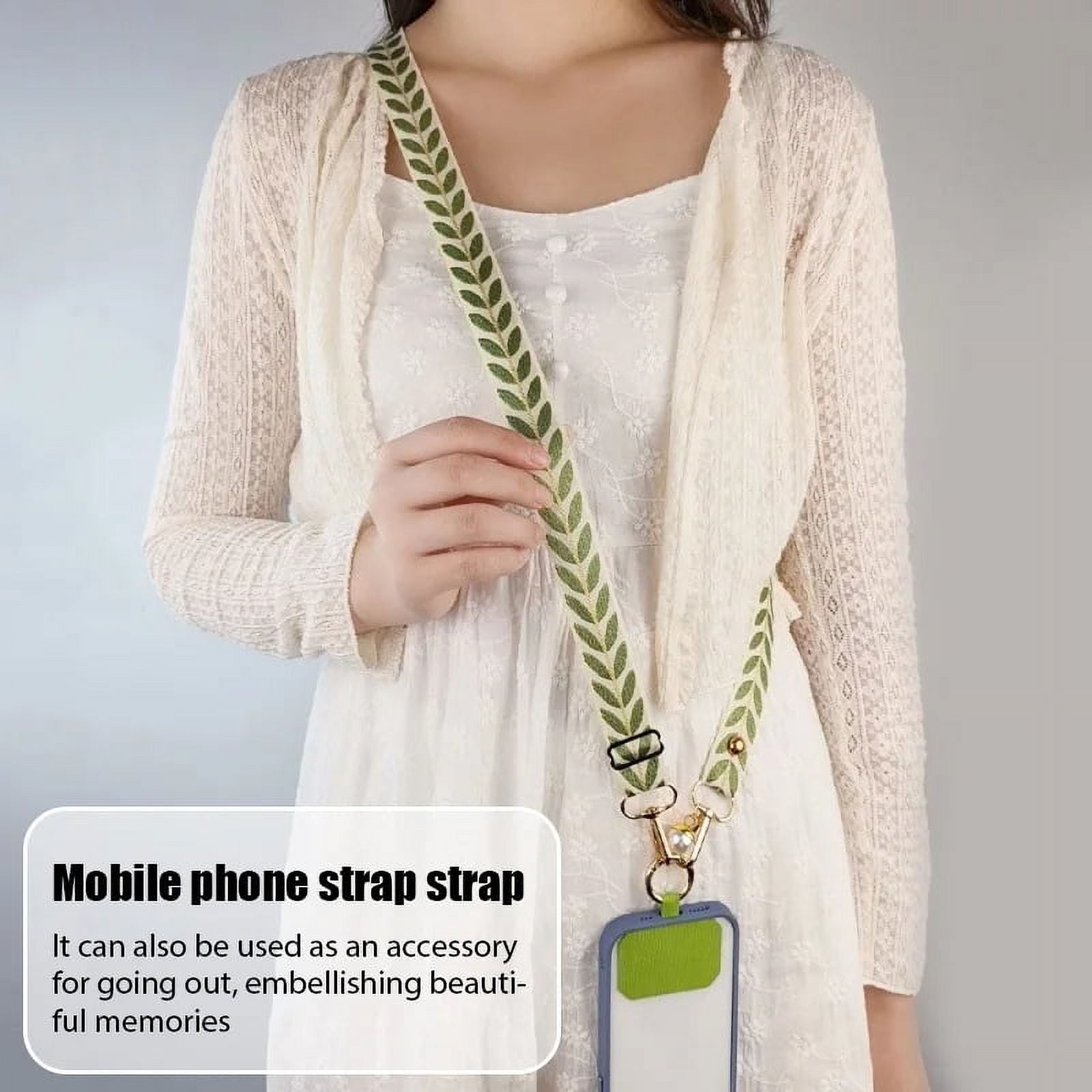 Adjustable Long Mobile Phone Lanyard Crossbody Card Neck Cord Clip Hang ...