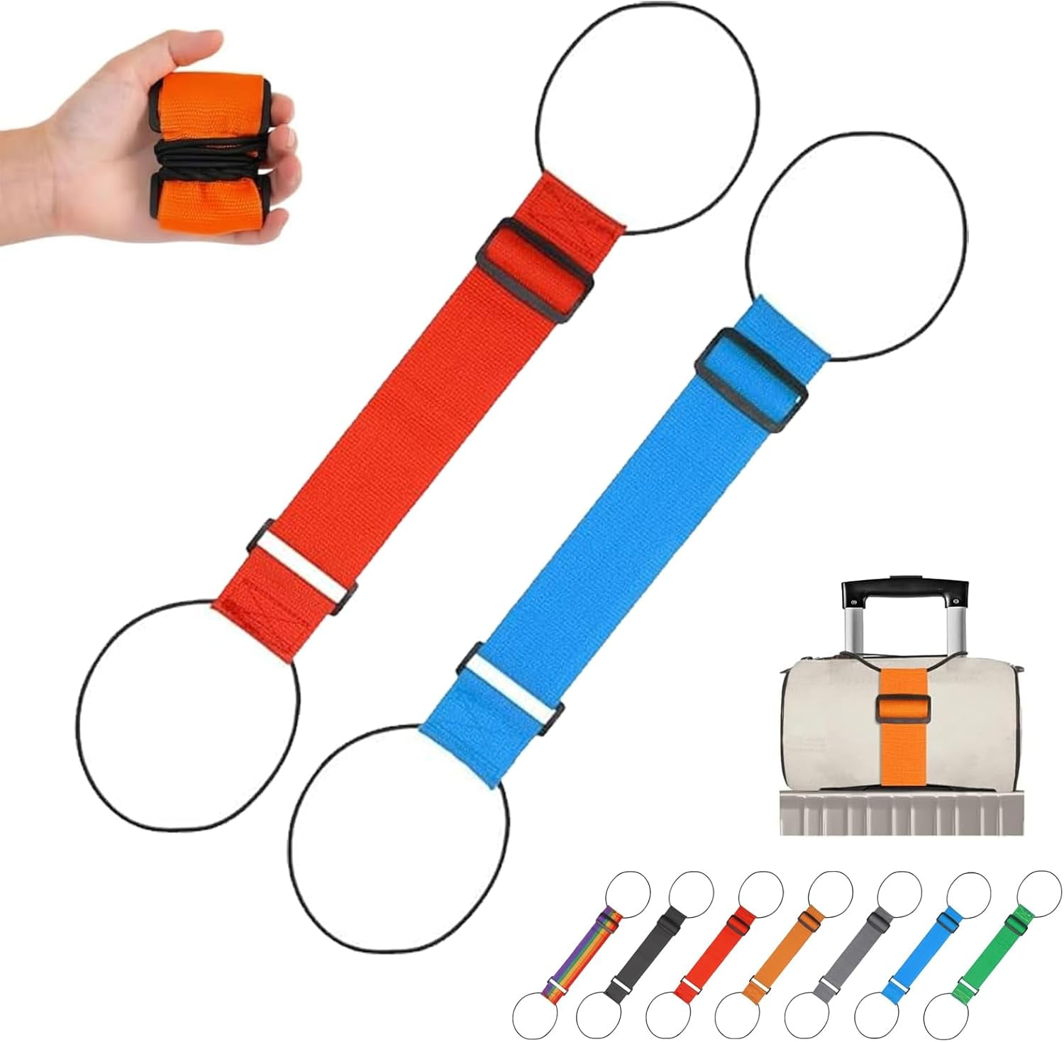 Adjustable Luggage Connector Straps, Multi Use Strong Adjustable ...