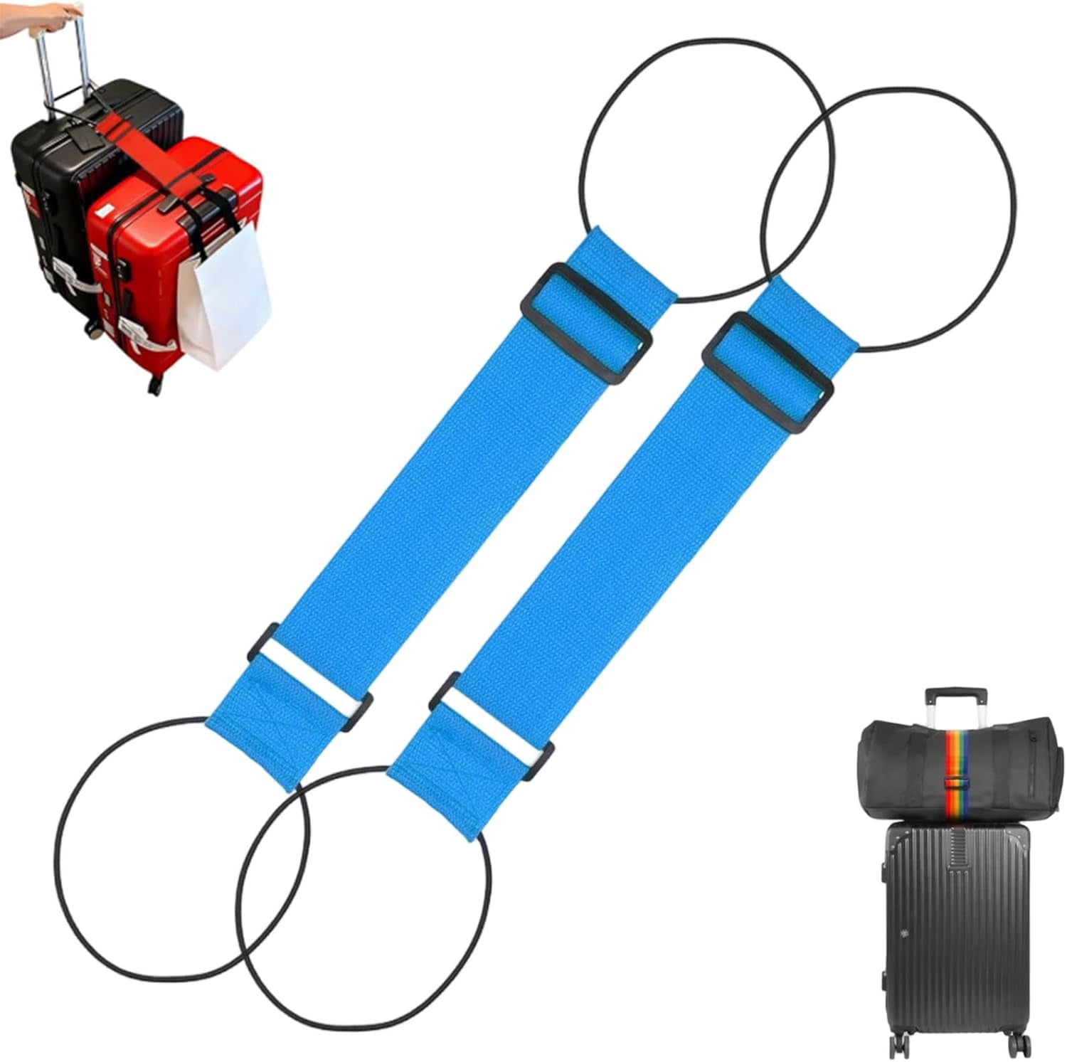 Adjustable Luggage Strap Bungee for Suitcase Handle, Adjustable Luggage ...