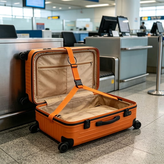 Adjustable Luggage Straptravel Suitcase Add-A-Bag Holderblue Elastic ...