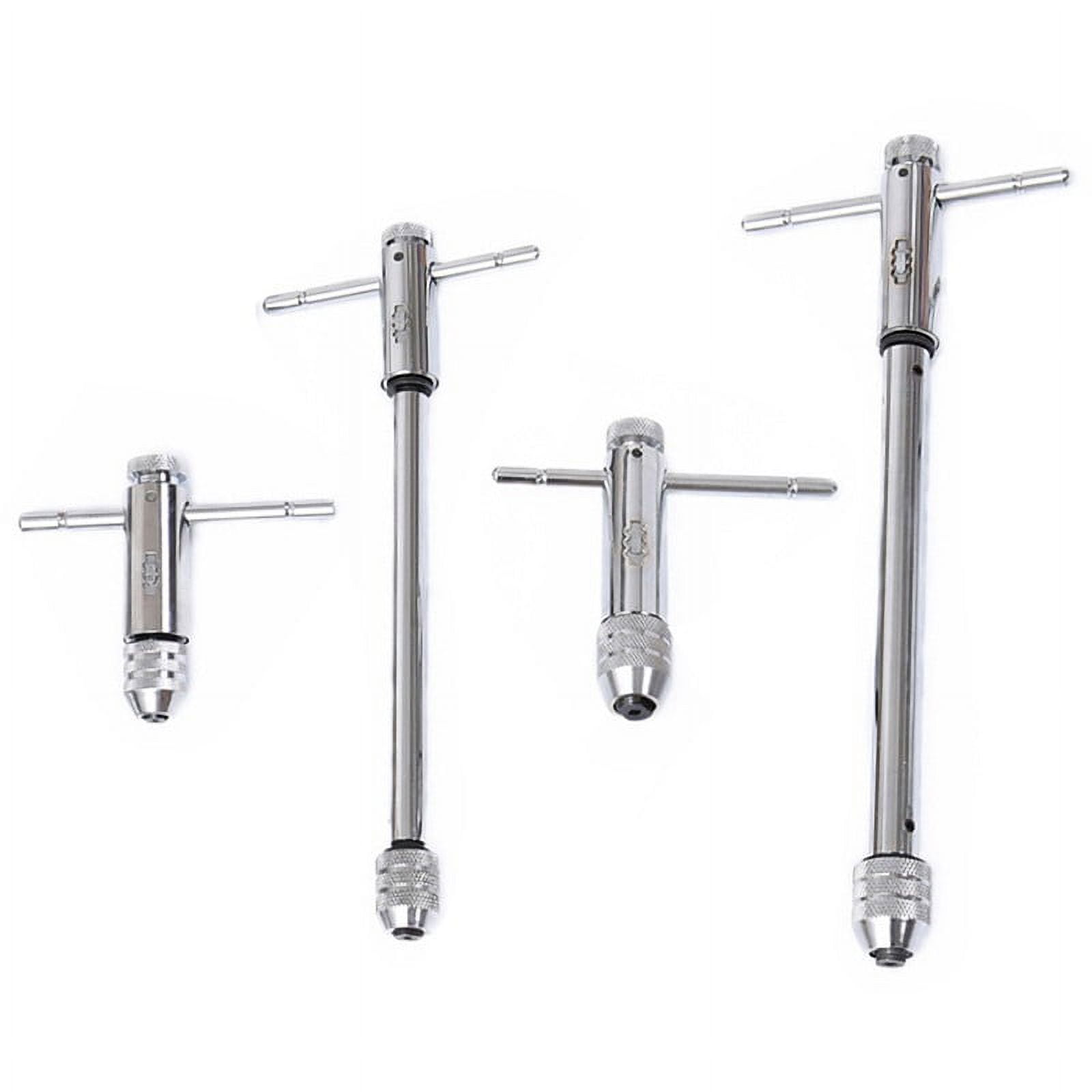 Adjustable M3-M8 T-Handle Ratchet Tap Wrench Tap Screw Holder Male Thread Metric Plug Mechanical ...