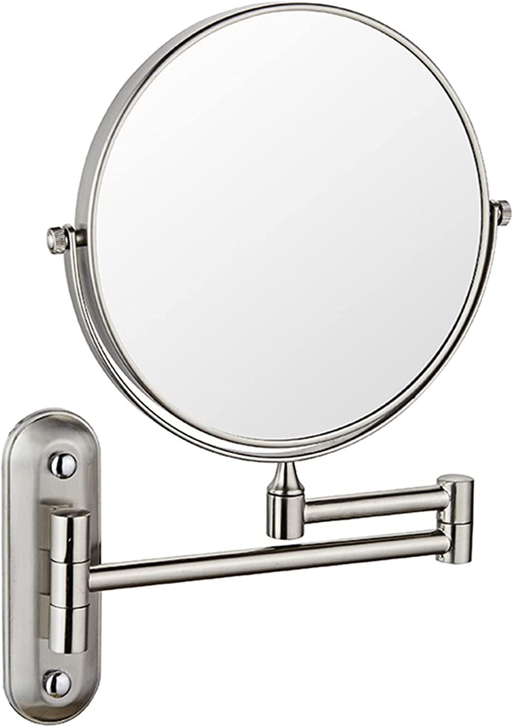 Adjustable Makeup Mirror, 8 inch Double Sided Shaving Magnifying Mirror ...