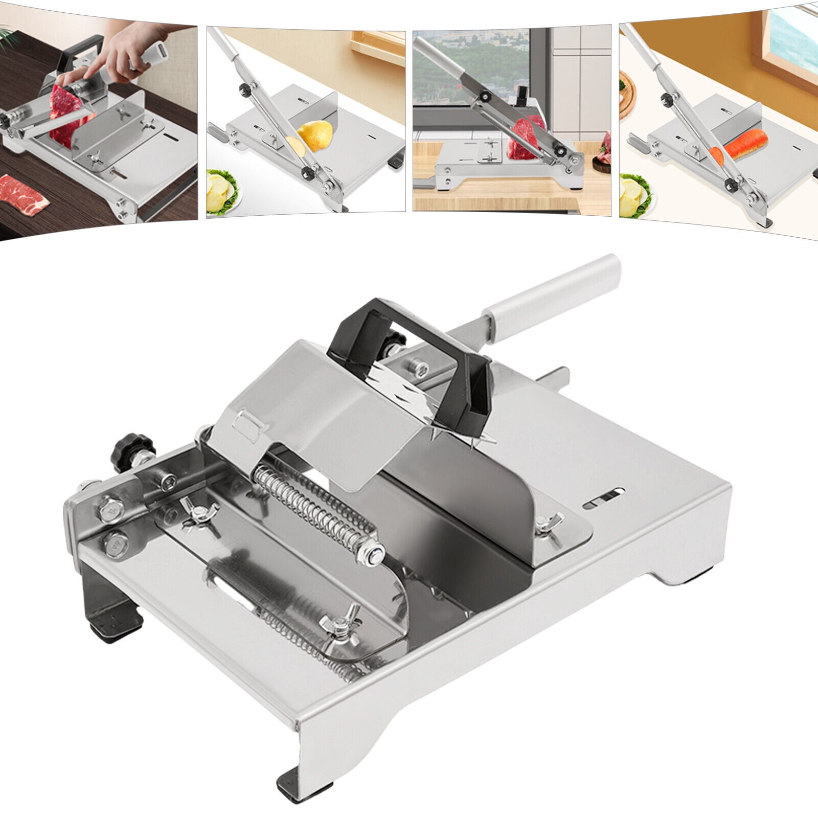 Adjustable Manual Frozen Meat Slicer Kit Beef Slicing Machine Hotpot ...