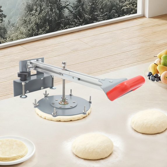 Adjustable Manual Pizza Dough Press Machine, 8.6 inch Dough & Bread ...