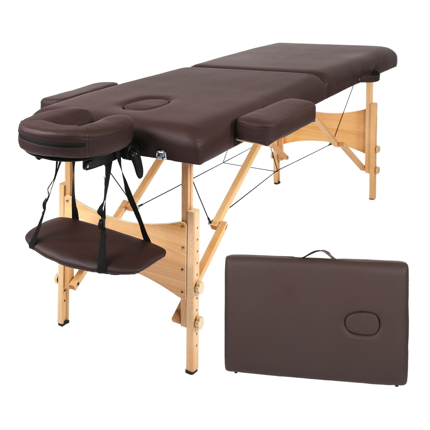 Adjustable Massage Table 24 Inch Wide Portable Foldable Spa Bed with ...