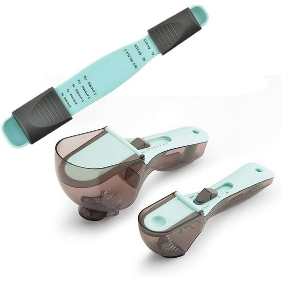 1 Set Adjustable Plastic Measuring Spoons for Accurate Cooking and ...