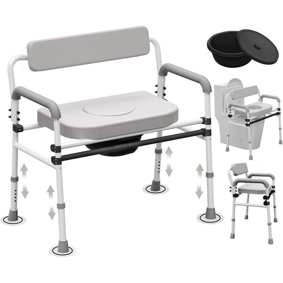Drop Arm Bedside Commode