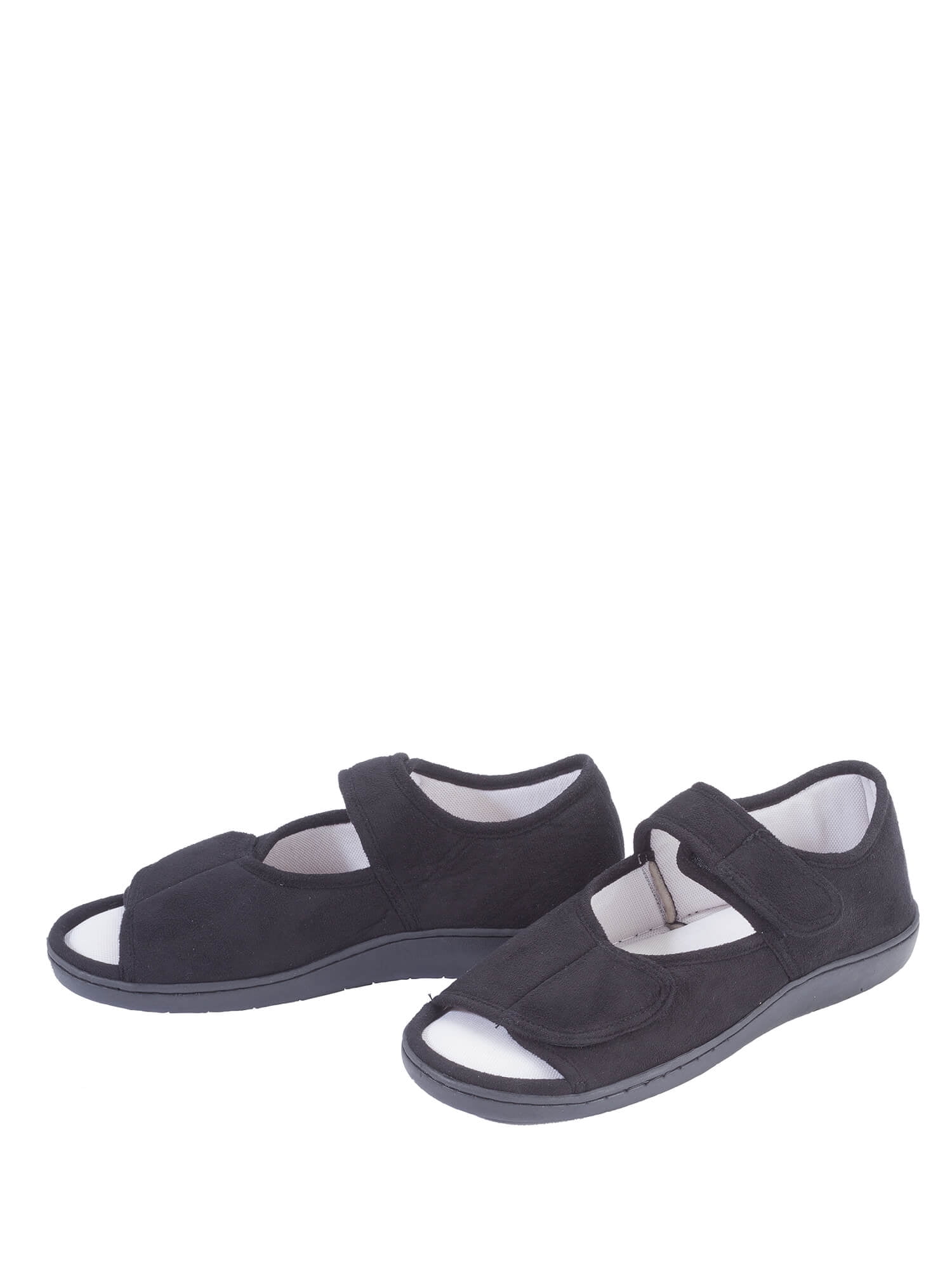 Adjustable Memory Foam Slippers, Hook and Loop Adjustable Closure ...