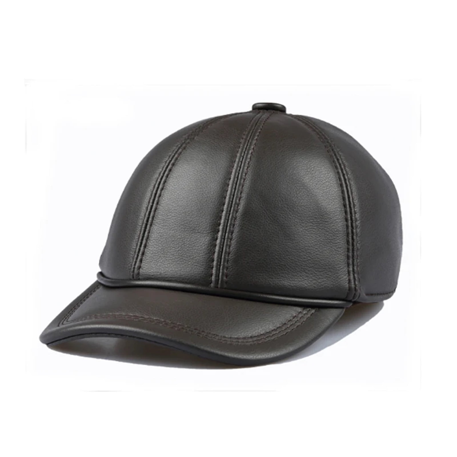Adjustable Men Real Leather Baseball Caps Sheepskin Men Youth Duck ...