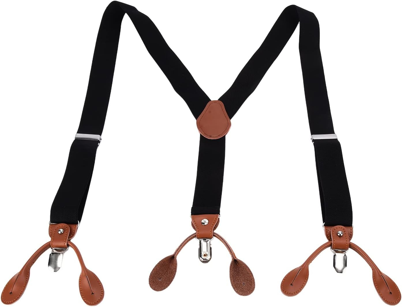 Adjustable Mens Suspenders, Strong Fixability Y Shape Dress Suspenders ...