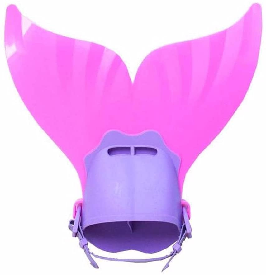 Adjustable Mermaid Tail Monofin Submersible Kids Swimming Fins Training ...