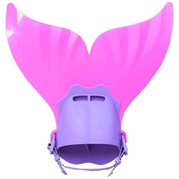 Adjustable Mermaid Tail Monofin Submersible Kids Swimming Fins Training ...