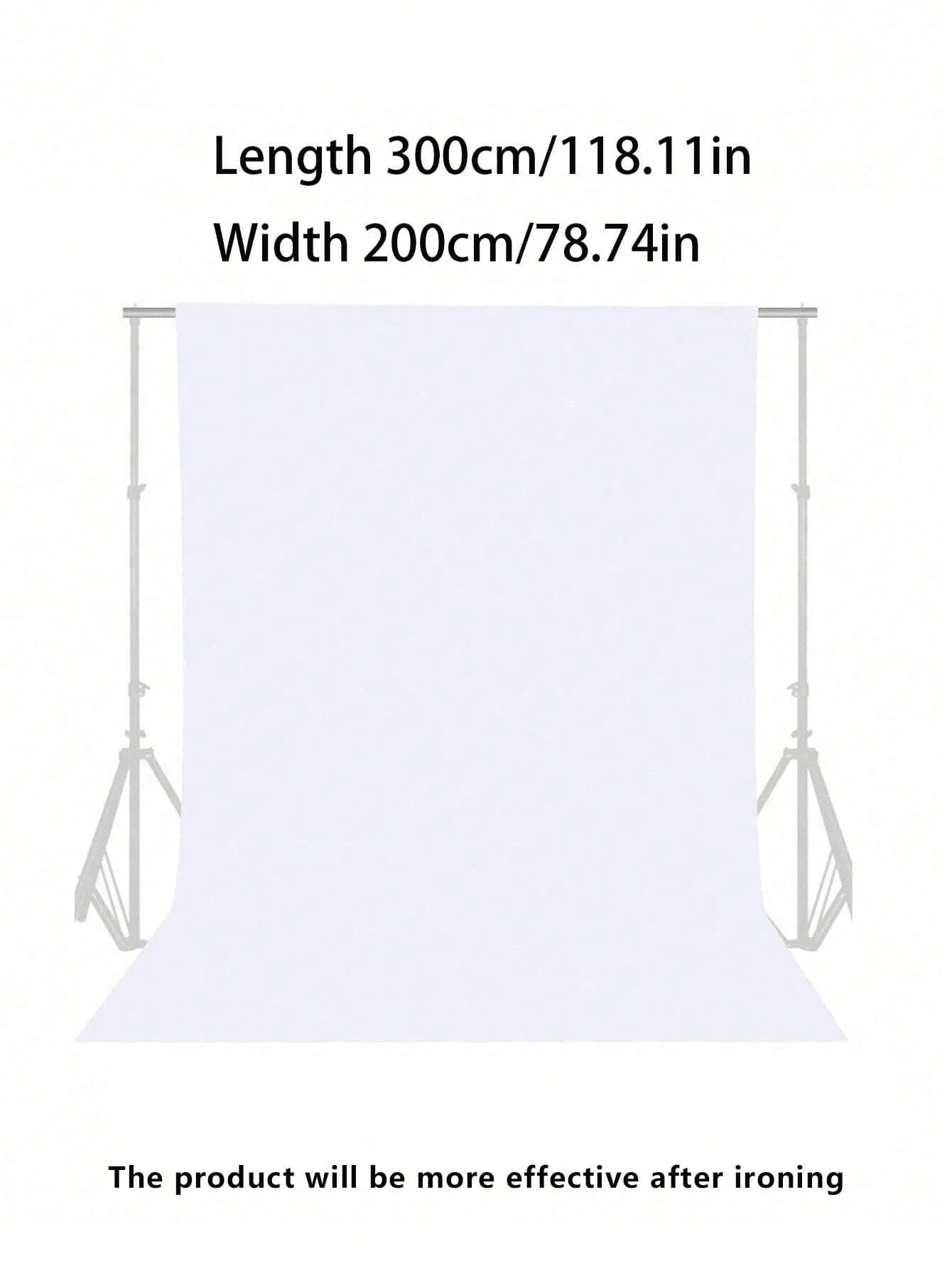 Adjustable Metal Backdrop Stand 10x7ft, Photography Studio Background ...