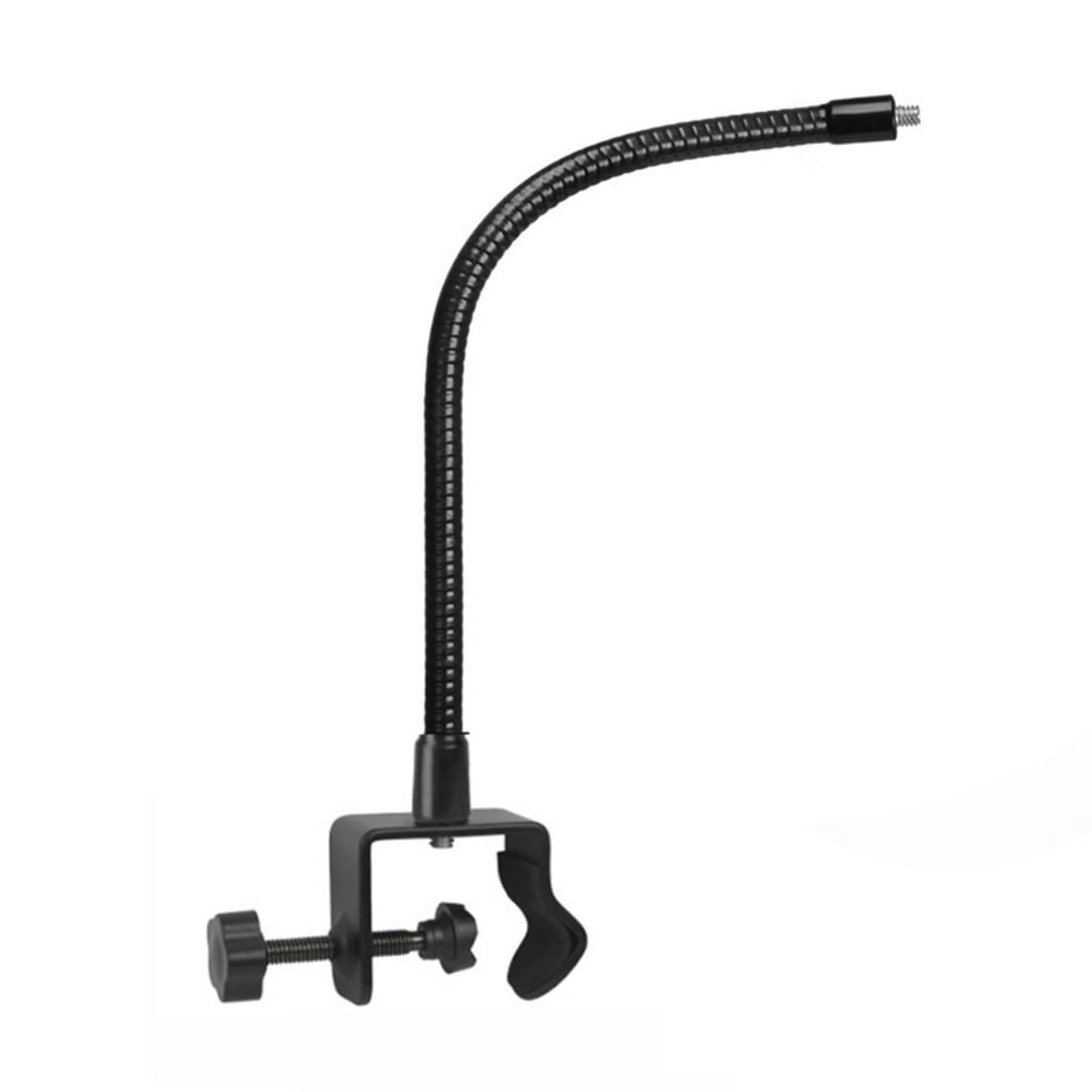 Adjustable Metal Clamp Mount With Flexible Hose 1/4 Screw Interfaces ...
