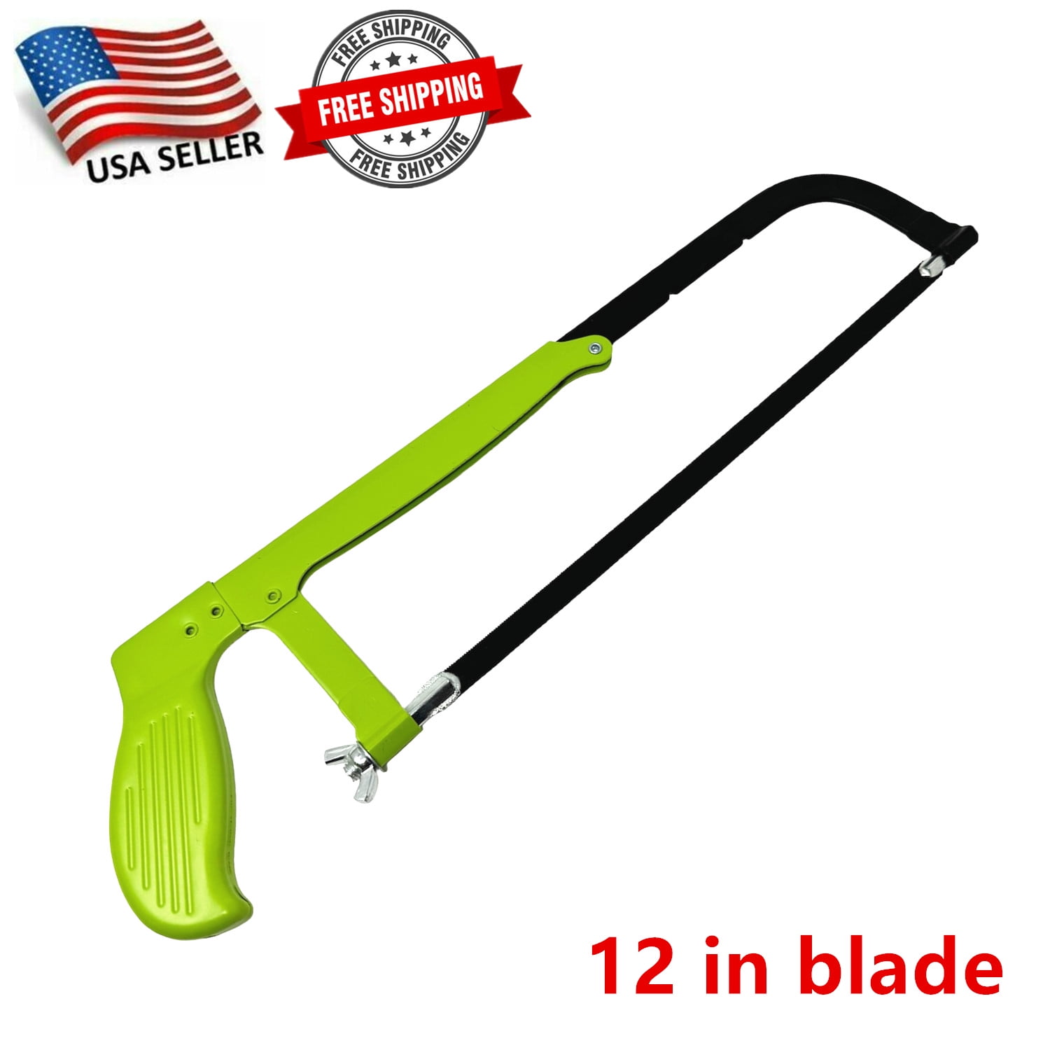 Adjustable Metal Hacksaw 12" Blade Frame Handsaw Tool for Cutting Wood ...